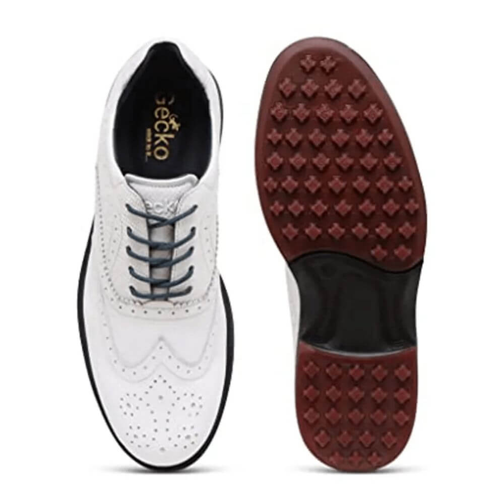 Gecko Men's Leather Golf Shoes – Heev World LLP